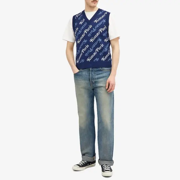 Kenzo X Verdy Knit Vest In Midnight Blue - 65% Off | Editorialist